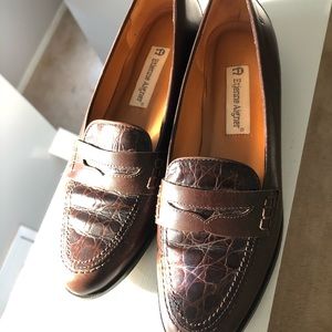 Etienne Aigner | Shoes | Vintage Etienne Aigner Ladies Leather Loafers ...